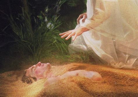 The Creation Of The First Man Adam By God The Father In His Own Image