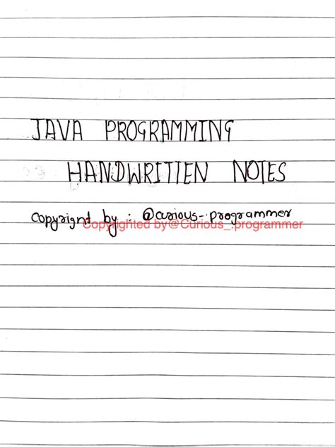 C Handwritten Notes Key Concepts And Summaries For Revision Studocu