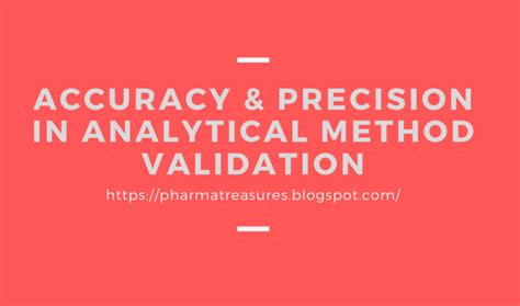 Pharma Treasures Accuracy Vs Precision In Analytical Method Validation