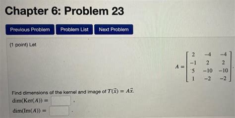 Solved Chapter 6 Problem 22 Previous Problem Problem List