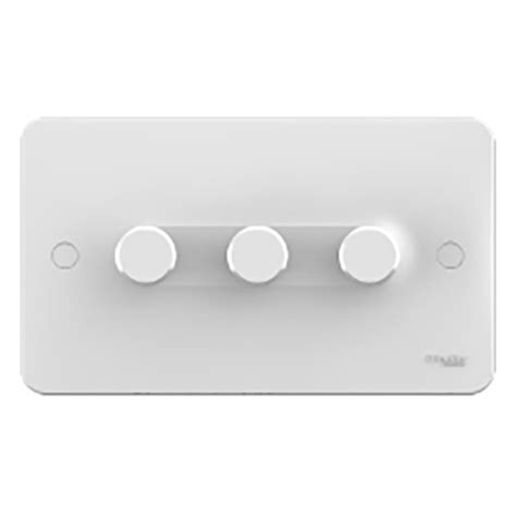 Schneider Electric Ggbl6032cs 2 Way 3 Gang Dimmer Switch 250w Eezee