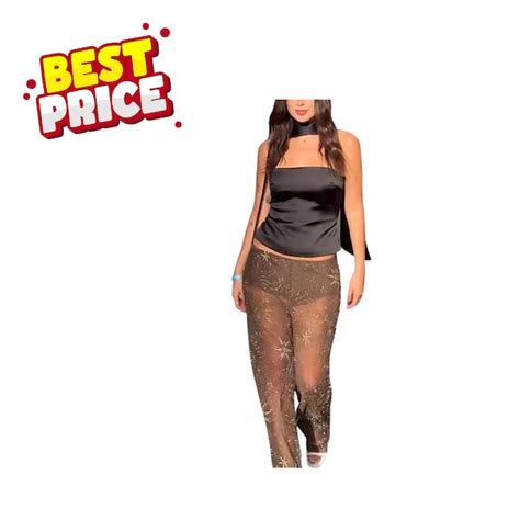 Women See Through Pants Etsy