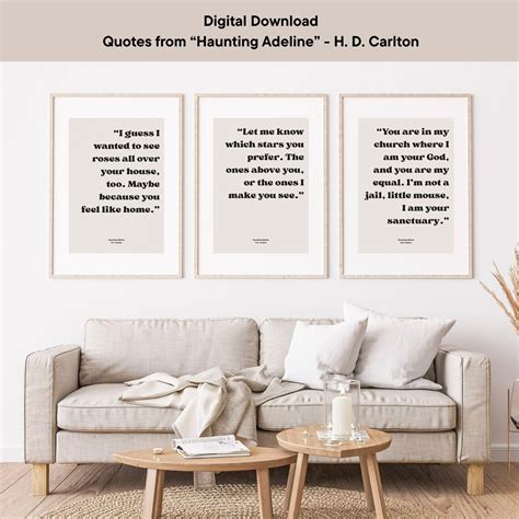 Haunting Adeline Quote Poster Set Dark Romance Printable Wall Art 3