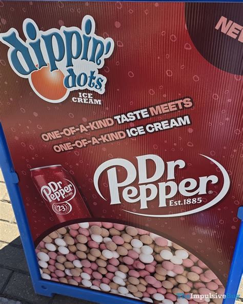 Spotted Dippin Dots Dr Pepper Ice Cream