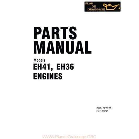 Robin Eh36 Eh41 Prt Moteur Plan De Graissage