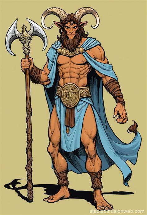 Satyr From Greek Mythology Stable Diffusion Online