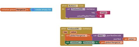 How Do You Display Range Data From Firebase To Listview Mit App