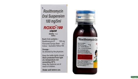 Buy Roxid 100mg Syrup 30 Ml Online At Best Prices Wellness Forever