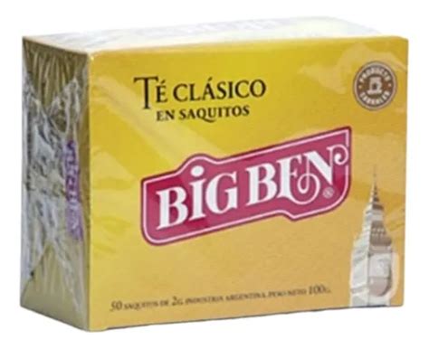 Té Clásico Big Ben De Cabrales Con 50 Saquitos Pack 3u Envío Gratis