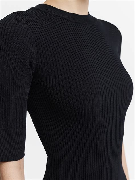 Трикотажное платье с короткими рукавами 4153315525-50 - купить в ...