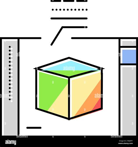 Thermal Analysis Materials Engineering Color Icon Vector Illustration