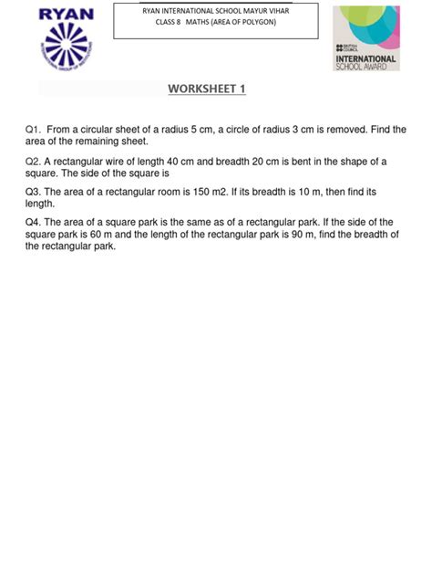 Class 8 Area Of Polygon Wk1 Ic677593 Pdf Home And Garden