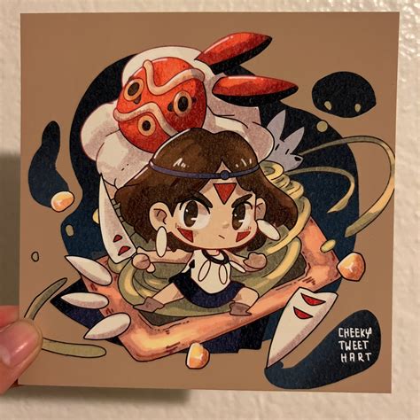 Sg Princess Mono Noke Art Prints Ap190 Cheekytweethart