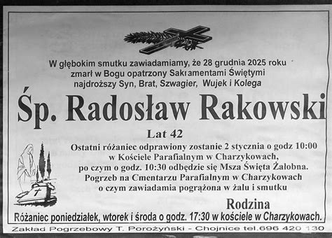 Śp Radosław Rakowski Nekrolog
