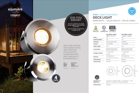Small Decking Lights Led Pack Of 4 Buy Online Uk Delivery