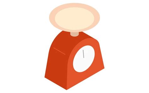 Premium Vector Cookware Analog Kitchen Scale Isometric Illustration