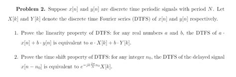 Solved Suppose X N And Y N Are Discrete Time Periodic