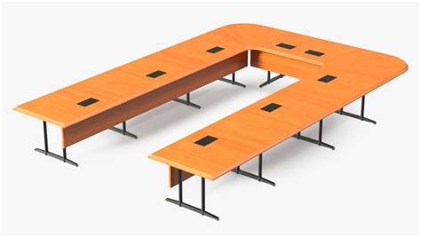 Modern U Shape Conference Table 3d Model Turbosquid 1767386
