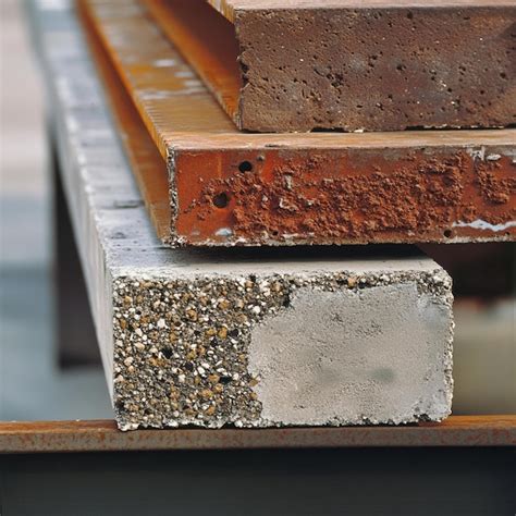 A Closeup Of Construction Materials Like Steel Beams Bricks And Cement