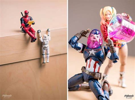Japanese Artist Creates Stunning Mashup Photos Of Superhero Action Figures Figure Photography