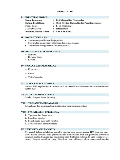 Modul Binus Python Tp 2 Pdf
