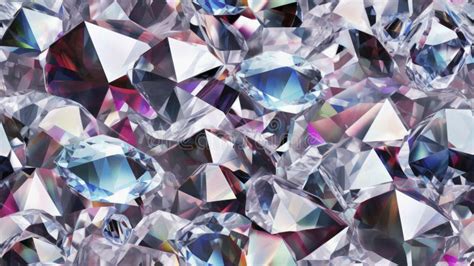 Seamless Diamond Pattern Background Abstract Gem Crystal Texture