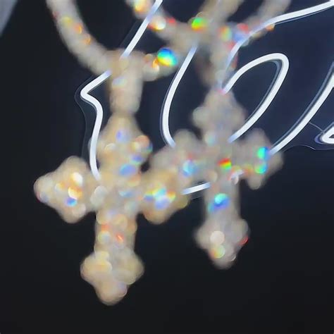 Iced Gothic Cross In Yellow Gold The Gld Shop