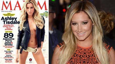 Ashley Tisdale Goes Topless For Maxim Entertainment Tonight