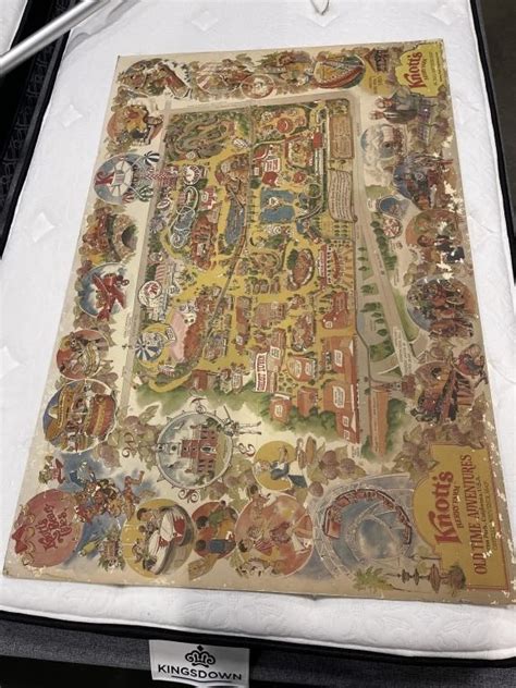 Vintage Knotts Berry Farm Official Souvenir Map