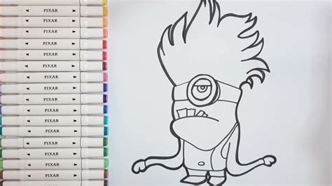 Dibujo De Minions Paso A Paso Cómo Dibujar Un Minion Con Lápices De