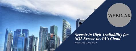 Webinar Secrets To High Availability For Sql Server In Aws Cloud