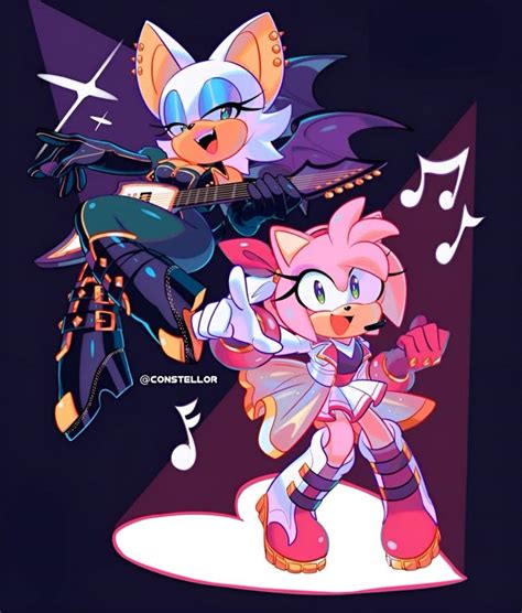 Amy And Rouge Hedgehog Art Sonic Fan Art Amy The Hedgehog
