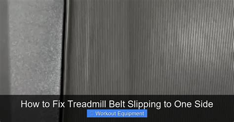 How To Fix Treadmill Belt Slipping To One Side