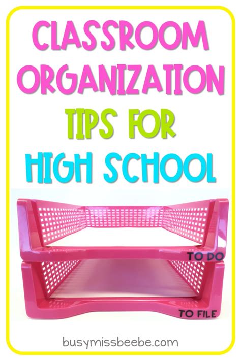 Classroom Organization In High School Busy Miss Beebe