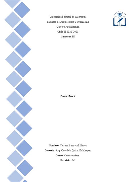 Tarea Clase 1 Tatiana Pdf Cemento Hormigón