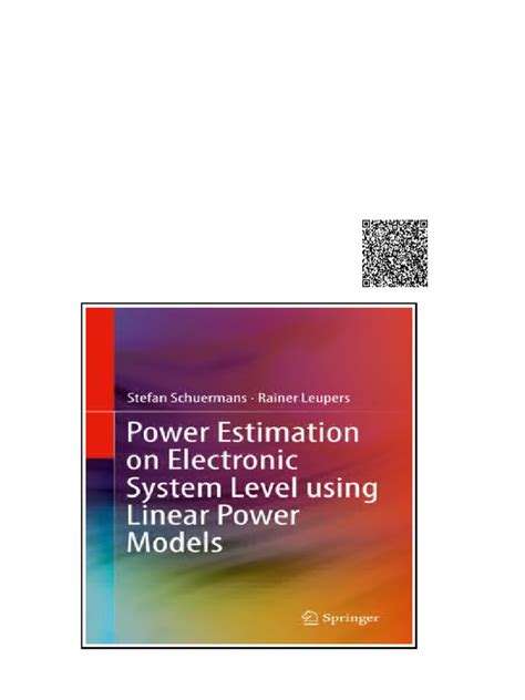 Power Estimation On Electronic System Level Using Linear Power Models
