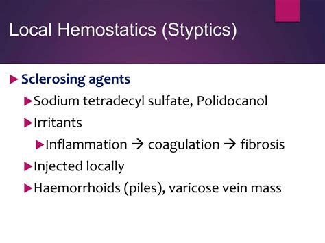 Haemostatic Agents Pptx