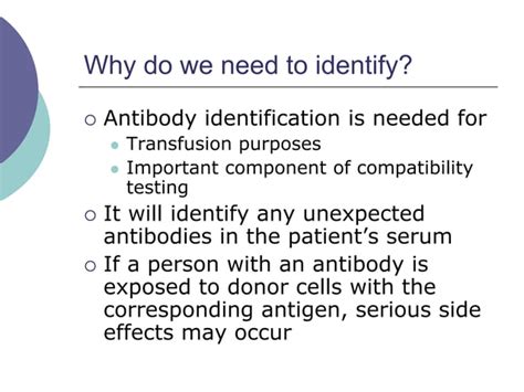 Antibody Identification Pptppt