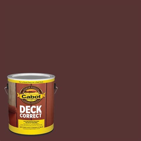 Cabot Deckcorrect Oak Brown Solid Exterior Wood Stain And Sealer 1