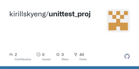 Github Kirillskyengunittestproj