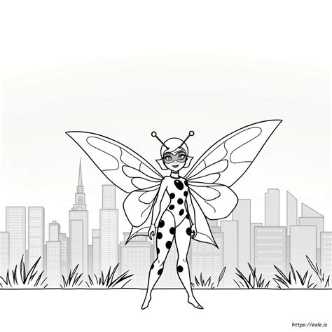 Miraculous Ladybug Hawk Moth Disegni Da Colorare