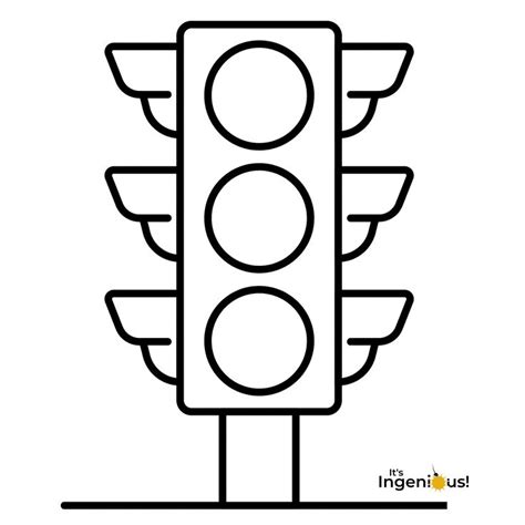Complex Traffic Light Drawing Page With Base Traffic Light Pictures