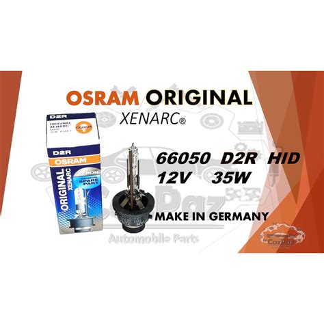 Osram Original Xenarc Light Bulb 66250 D2r Hid 12v 35w Shopee Malaysia