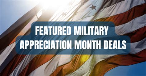 2025 Military Appreciation Month Discounts And Freebies
