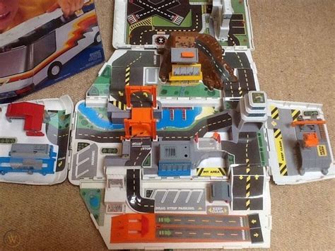 1991 Micro Machines Super Van City Foldout Playset And 84 Vehicles Boxed