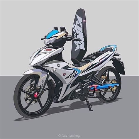 Cara Melukis Motor Y15zr Drawing Y15zr Modified Y15zr Vietnam Thy