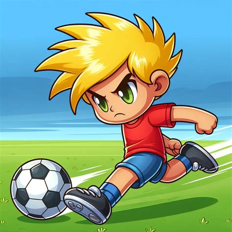 Bart Simpson Playing Soccer Intense Focus Ai Art Generator Easy Peasy Ai