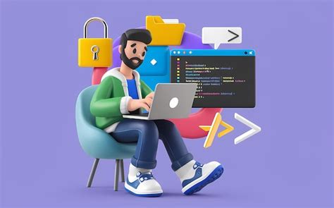 Premium Photo Digital Wizardry Programmer Engaged In Coding On Computer