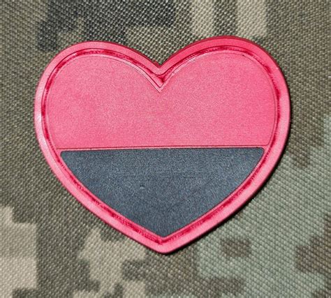 резиновий шеврон Серце