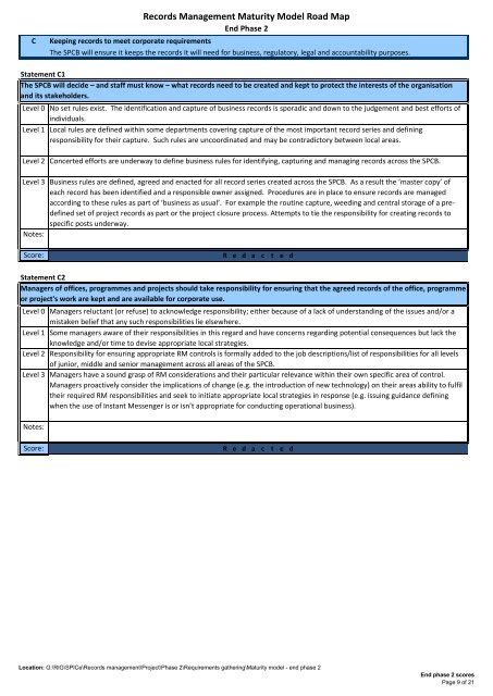 Brecords Management Matur